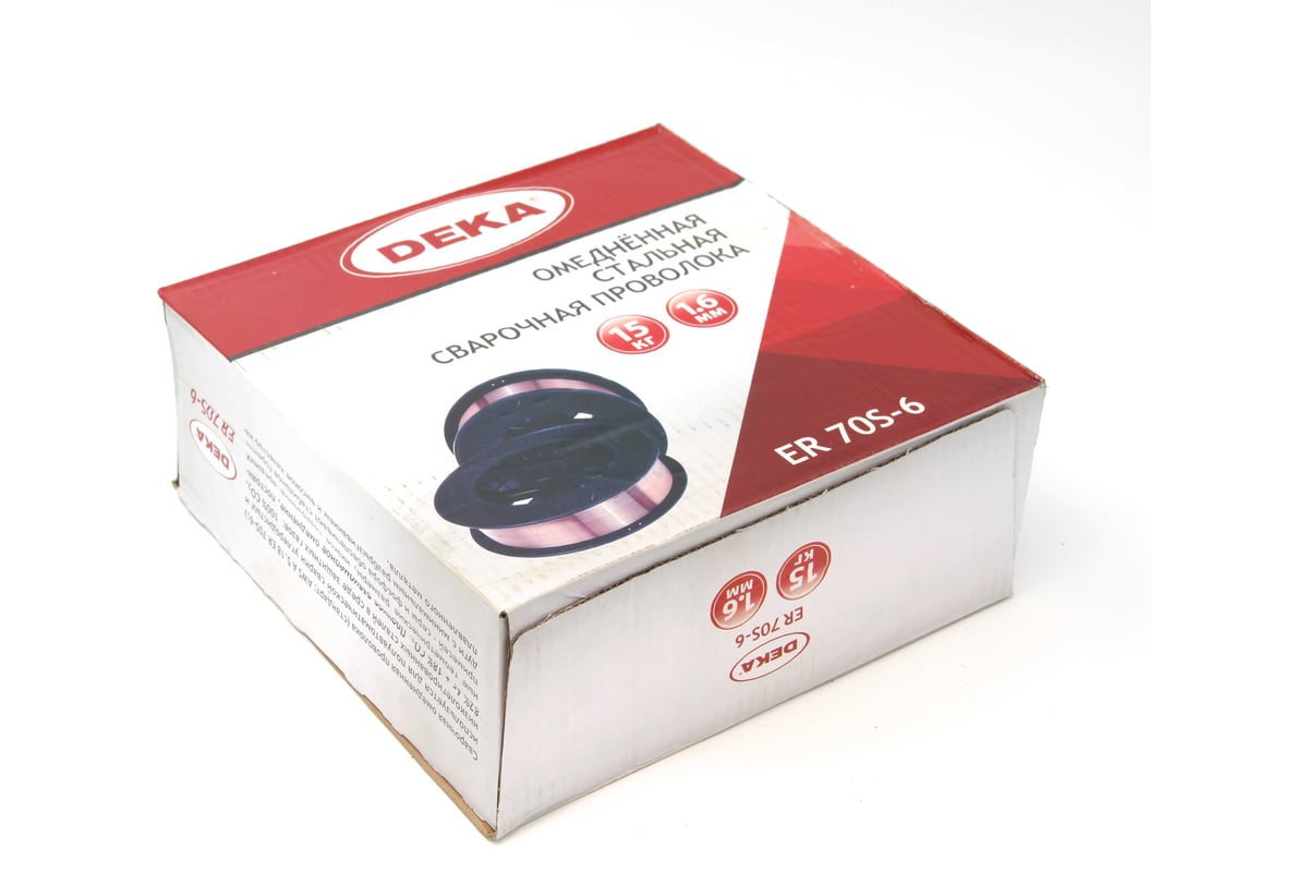 Омедненная проволока ER70S-6 1.6 мм, 15 кг Deka P-1516 - выгодная цена ...