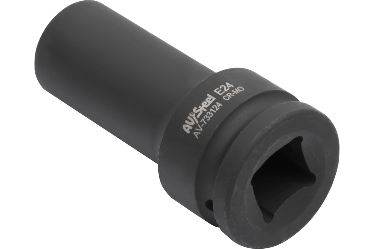 Головка ударная удлиненная (E24; 3/4") AV Steel AV-733124 - выгодная ...