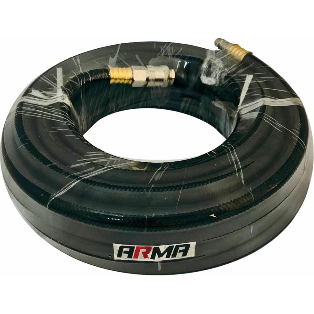 Шланг резиновый армированный с быстросъемными соединениями профи (10 м ...