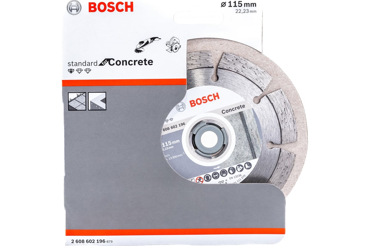 Диск алмазный по бетону 115х22,2 мм Bosch 2.608.602.196 - выгодная цена ...