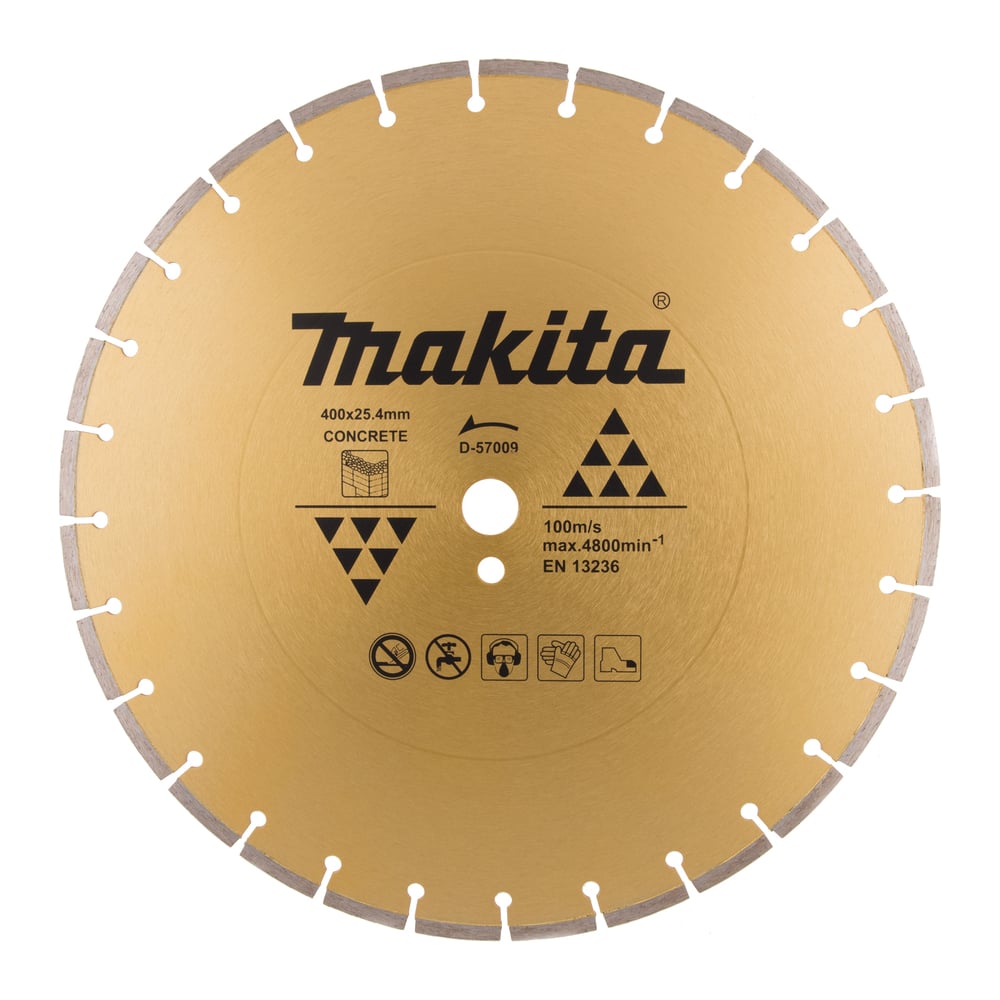 Диск алмазный сегментированный по бетону 400x20/25.4 мм Makita D-57009 ...