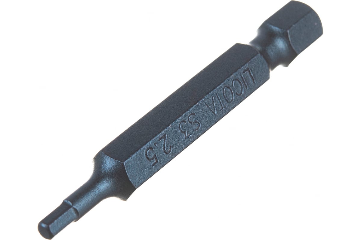 Бита усиленная шестигранная Hex2.5, 50 мм, 1/4" Licota S3HE105025 ...