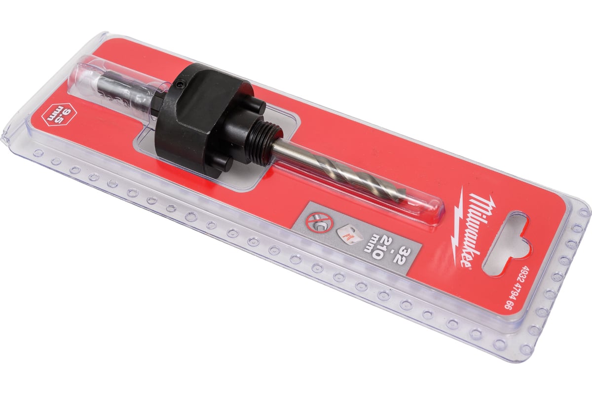 Хвостовик для коронок 32-210 мм (5/8"x18; хвостовик Hex 9.5 мм ...