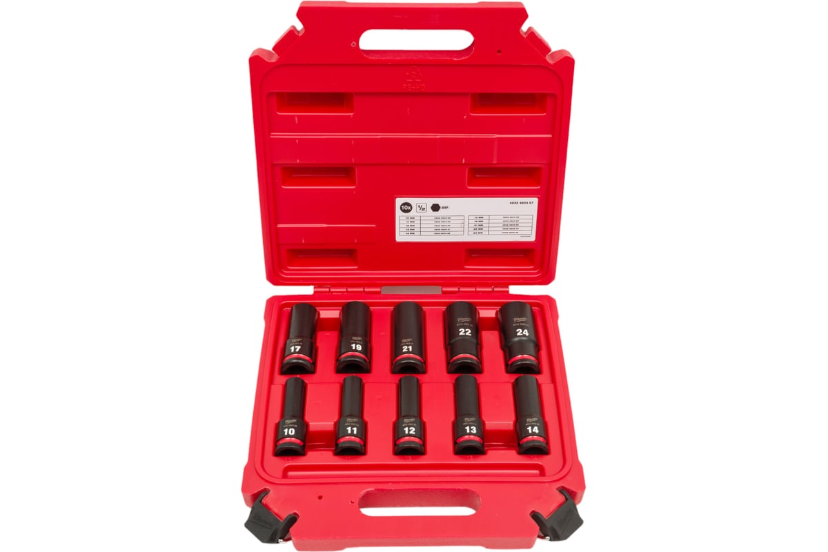 Набор головок ShW удлиненных (10 шт; 1/2") Milwaukee 4932480457 ...