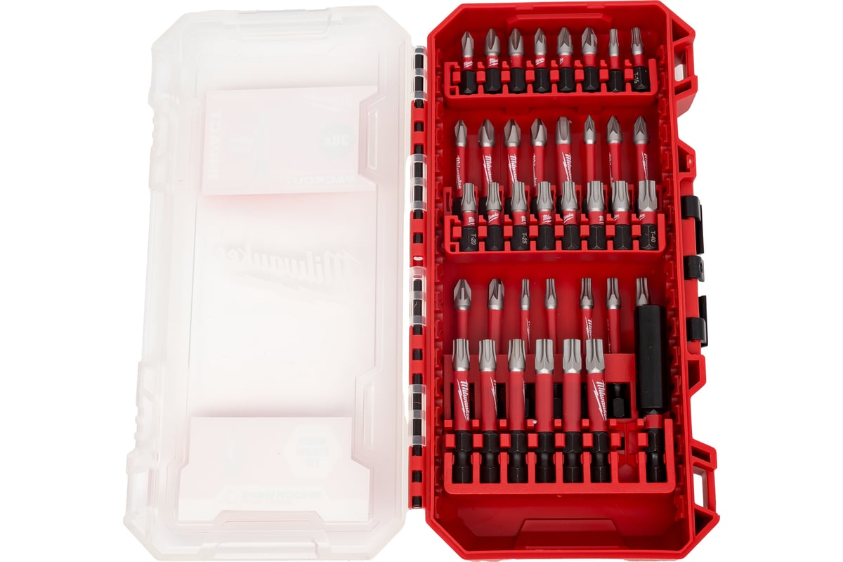 Набор бит SHOCKWAVE 38 предметов Milwaukee 4932492009 - выгодная цена ...
