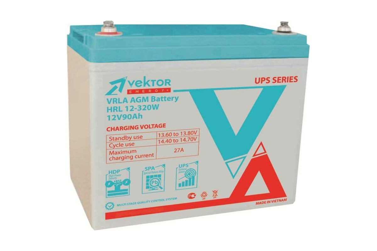 Аккумуляторная батарея HRL 12-320W Vektor Energy 93328 - выгодная цена ...