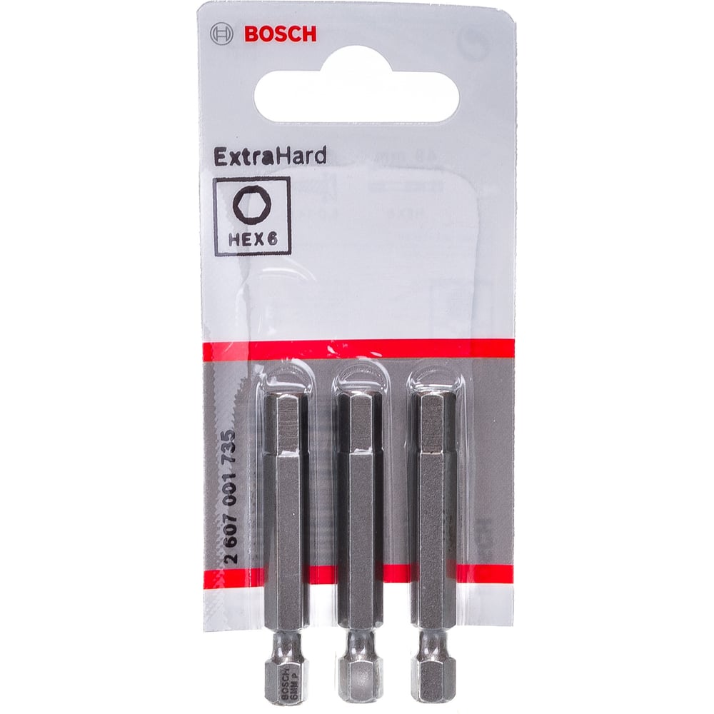 Бита для гайковёртов (49 мм; 3 шт) HEX6 XH Bosch 2607001735 - выгодная ...