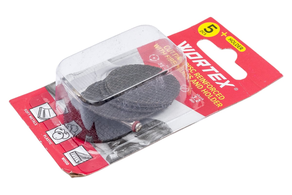 Диск отрезной с держателем для гравера 32 мм, 5 шт WORTEX ETGF3232018 - выгодная цена, отзывы ...