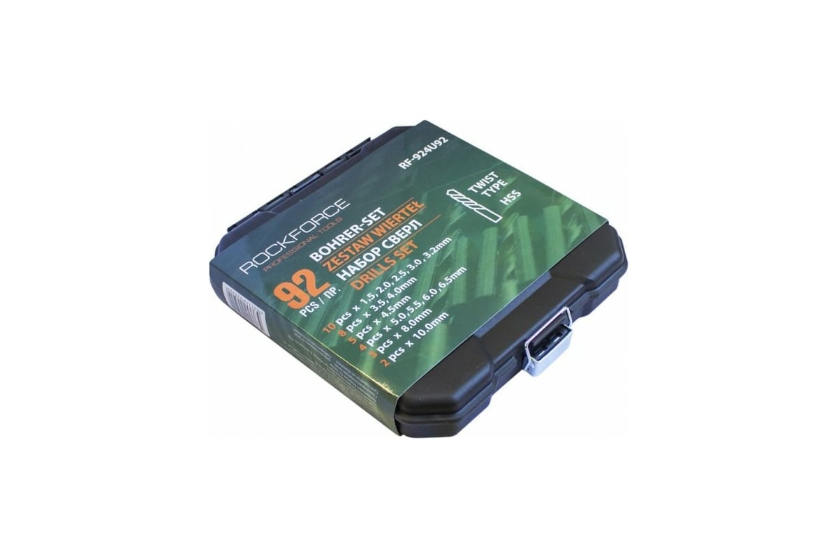 Набор сверел по металлу HSS 92 шт ROCKFOR ROCKFORCE RF-924U92 - выгодная цена, отзывы ...