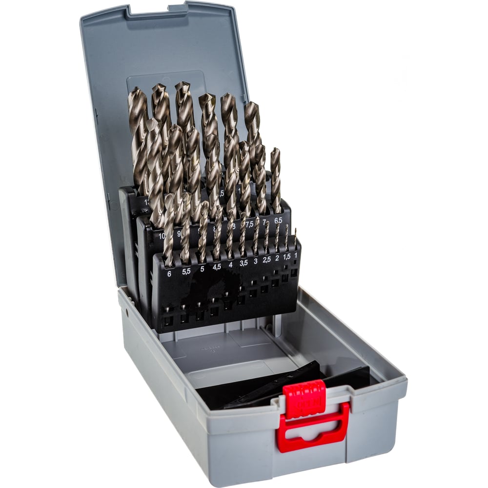 Набор сверл (19 шт; 1-10 мм; HSS-TiN) по металлу Bosch 2608587015 ...