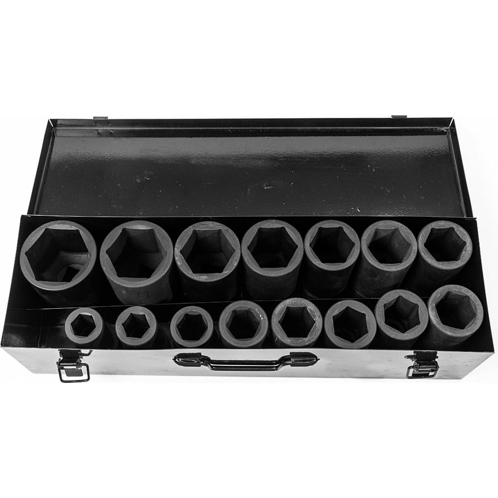 Набор головок ударных глубоких (15 предметов, 1"DR, 22-60 мм) Rossvik ST240 - выгодная цена ...