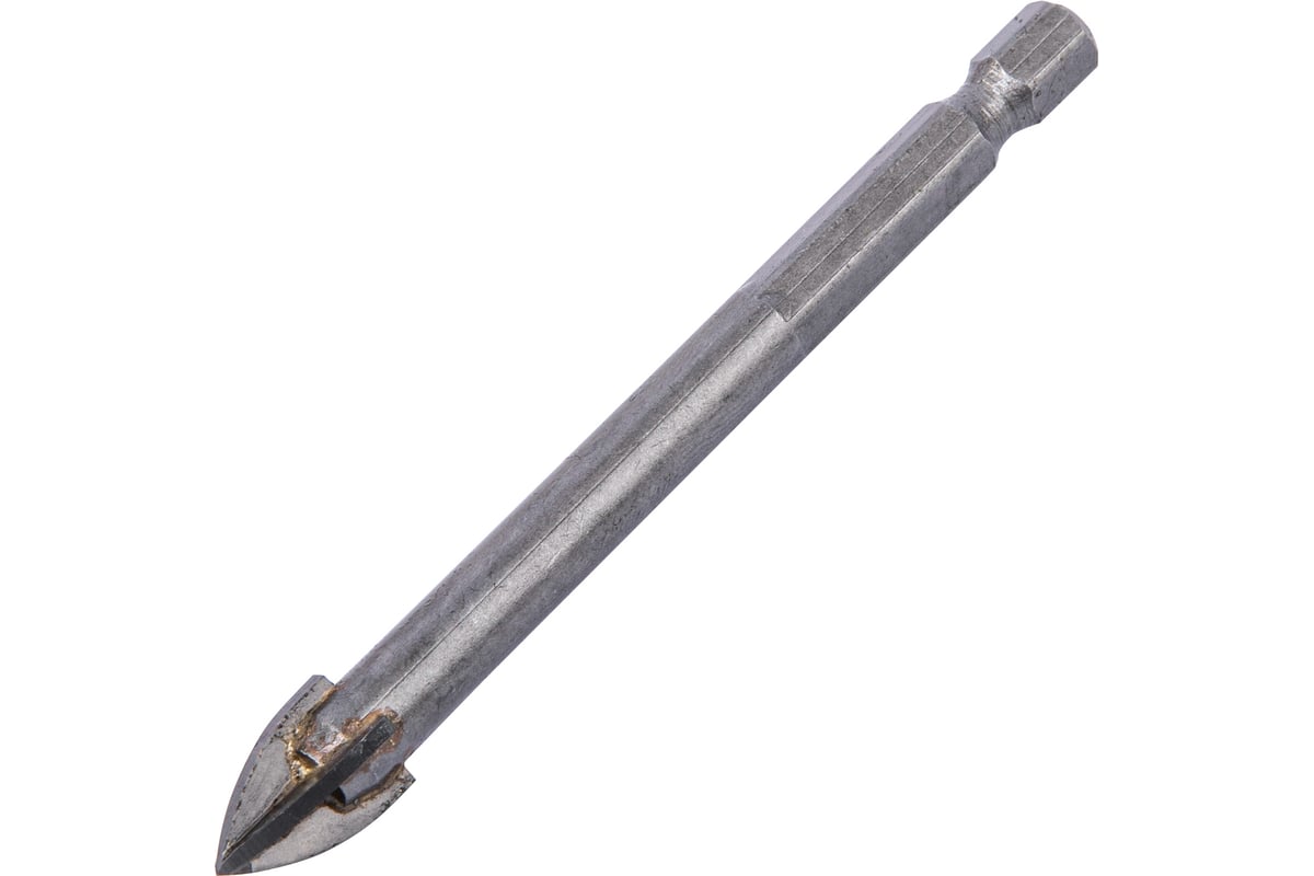 Сверло по керамической плитке 10 мм, крестовая пластина, 6-гр ...