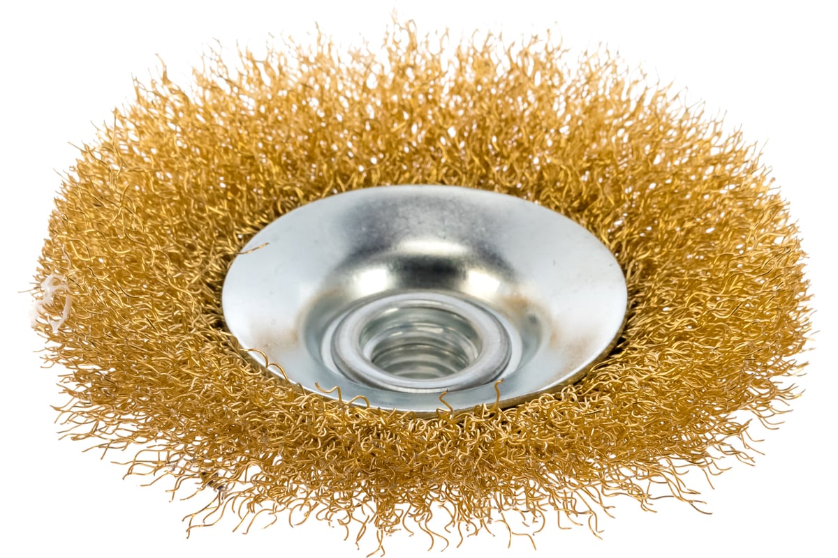 Корщетка-колесо с наклоном (100 мм; М14) для УШМ FIT IT 39050 ...