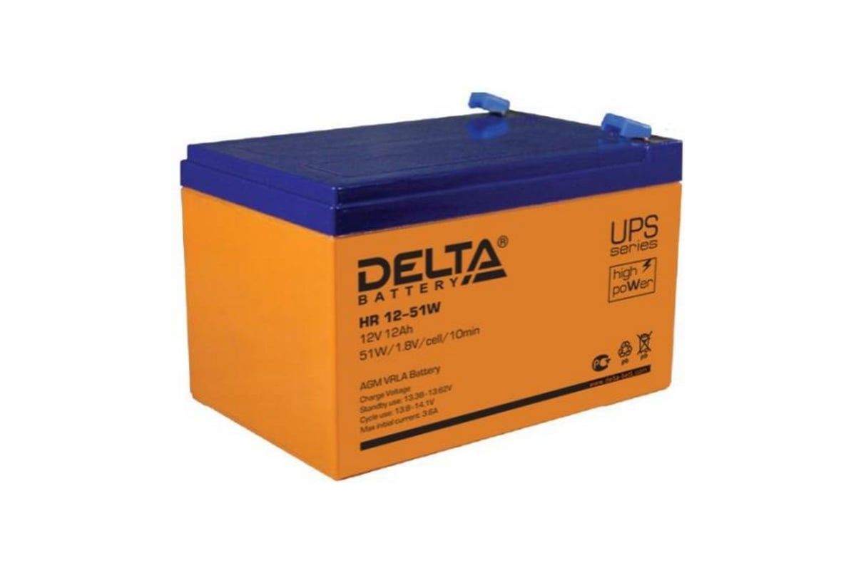 Батарея аккумуляторная DELTA HR 12-51W для ИБП N-Power HR 12-51W ...