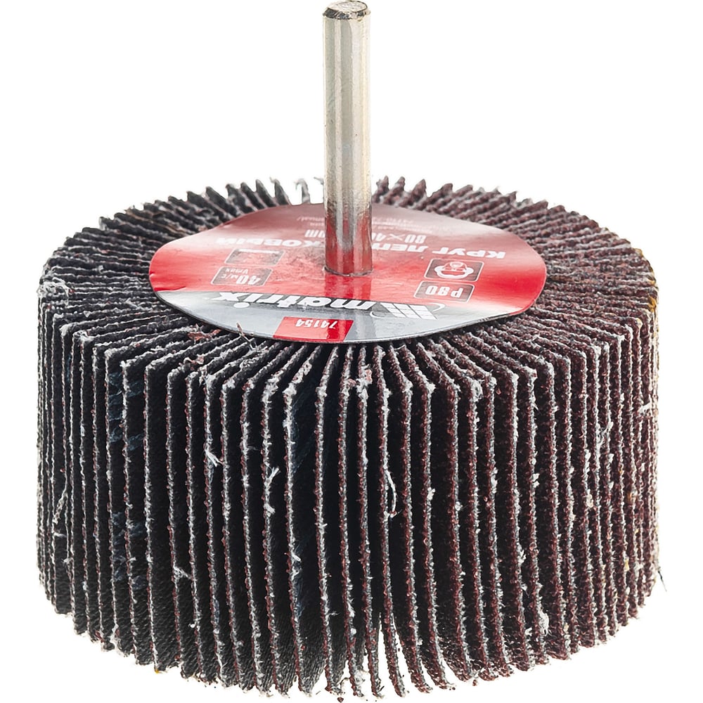 Круг лепестковый радиальный для дрели (P 80; 80х40х6 мм) MATRIX 74154 ...