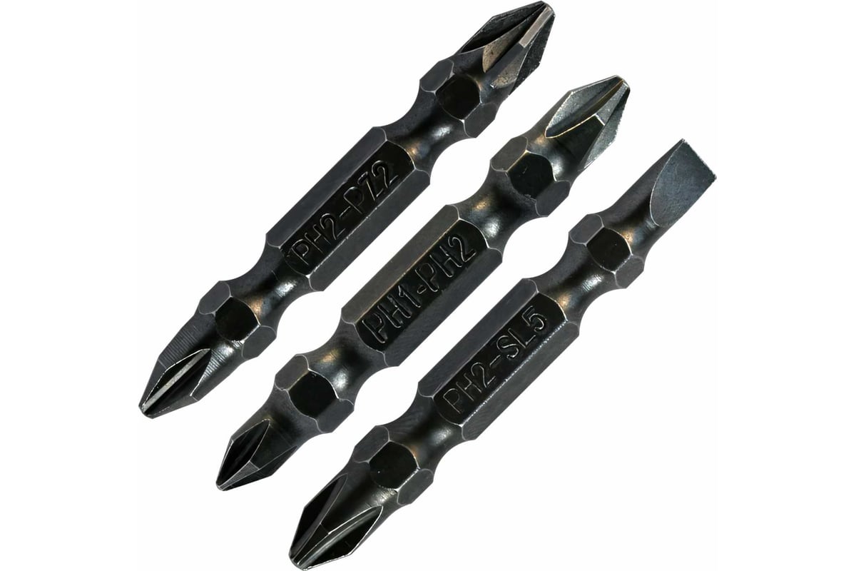 Набор бит Мастер (3 шт; PH2-PZ2, PH2-PH1, PH2-SL0.5x5 мм) ПРАКТИКА 776 ...