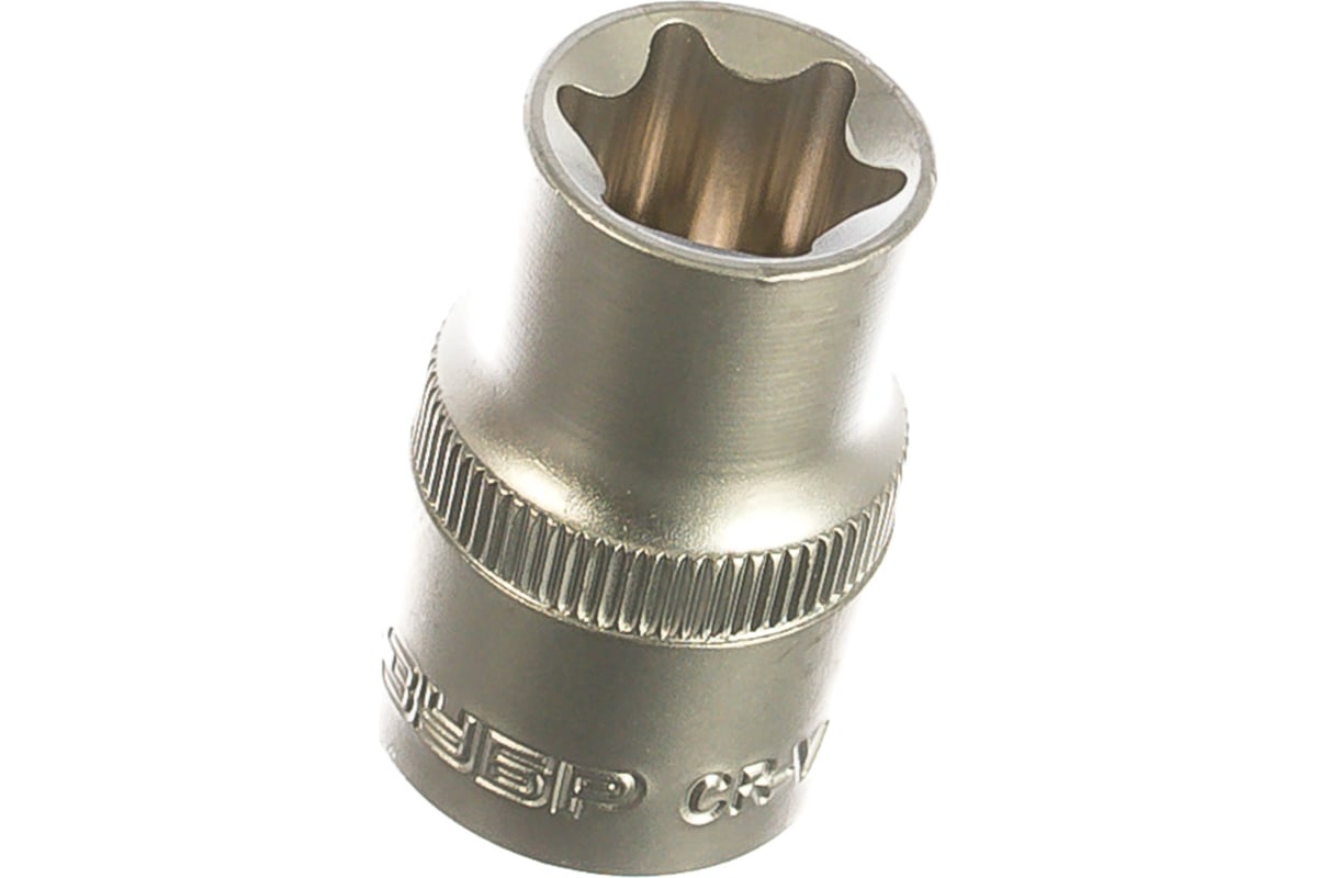 Головка торцовая МАСТЕР (Е18; 1/2"; Cr-V; E-TORX) Зубр 27719-18 ...