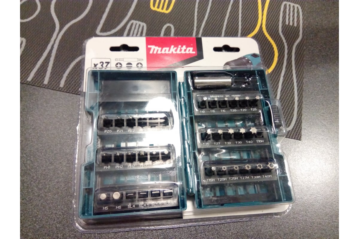 Набор бит 37 шт. Makita B-28606 - выгодная цена, отзывы, характеристики ...