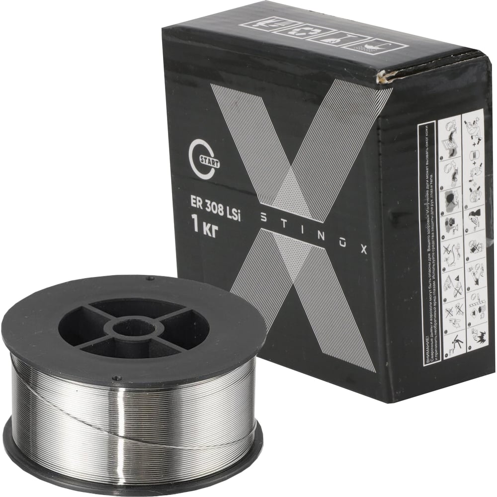 Проволока сварочная STINOX ER308LSI 1 мм, D100 мм, 1 кг Start STM308101 ...
