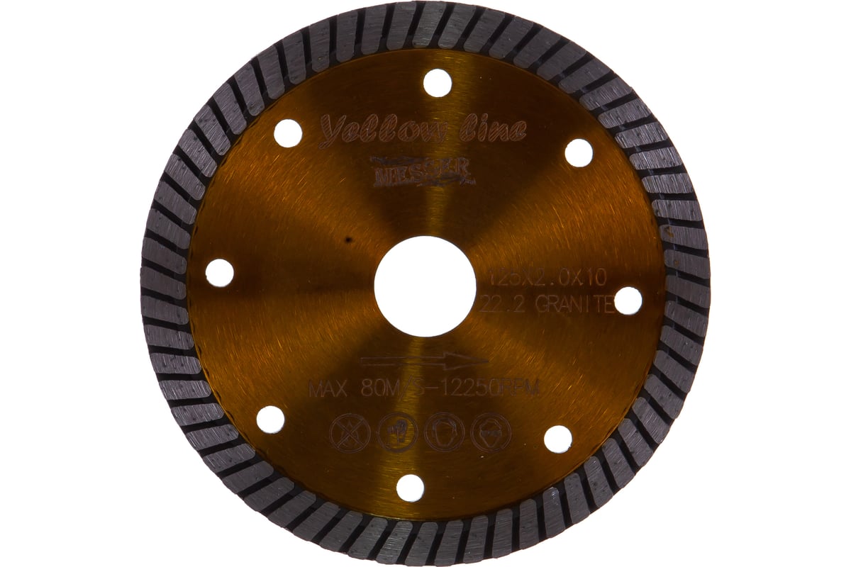 Диск алмазный турбо YL по граниту 125D-2.0T-10W-22.2 MESSER 01-35-125 - выгодная цена, отзывы ...