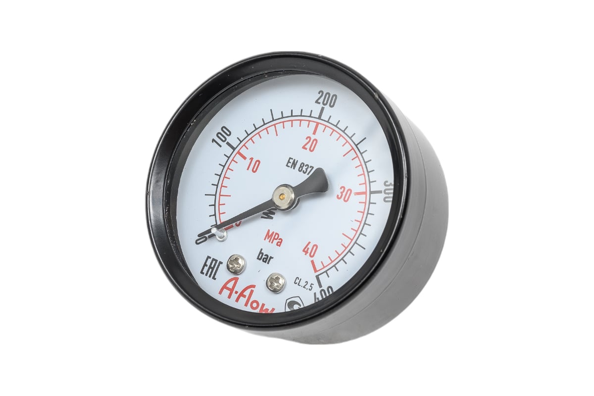 Манометр от 0 до 400 бар из углеродистой стали, D50 мм, NPT 1/4 ...