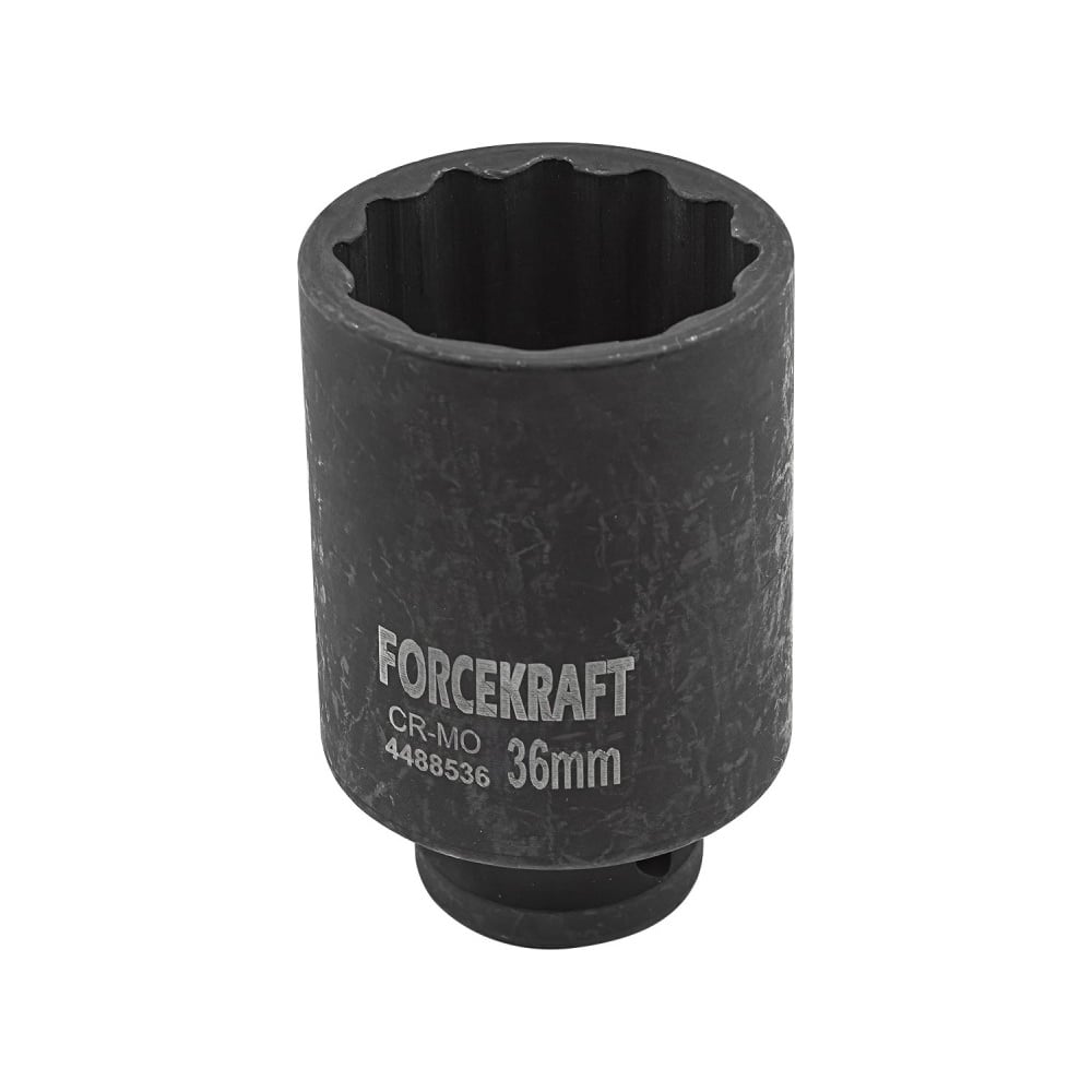 Головка ударная глубокая 12-гранная 36 мм, 1/2'' Forcekraft FK-4488536(54595) - выгодная цена ...