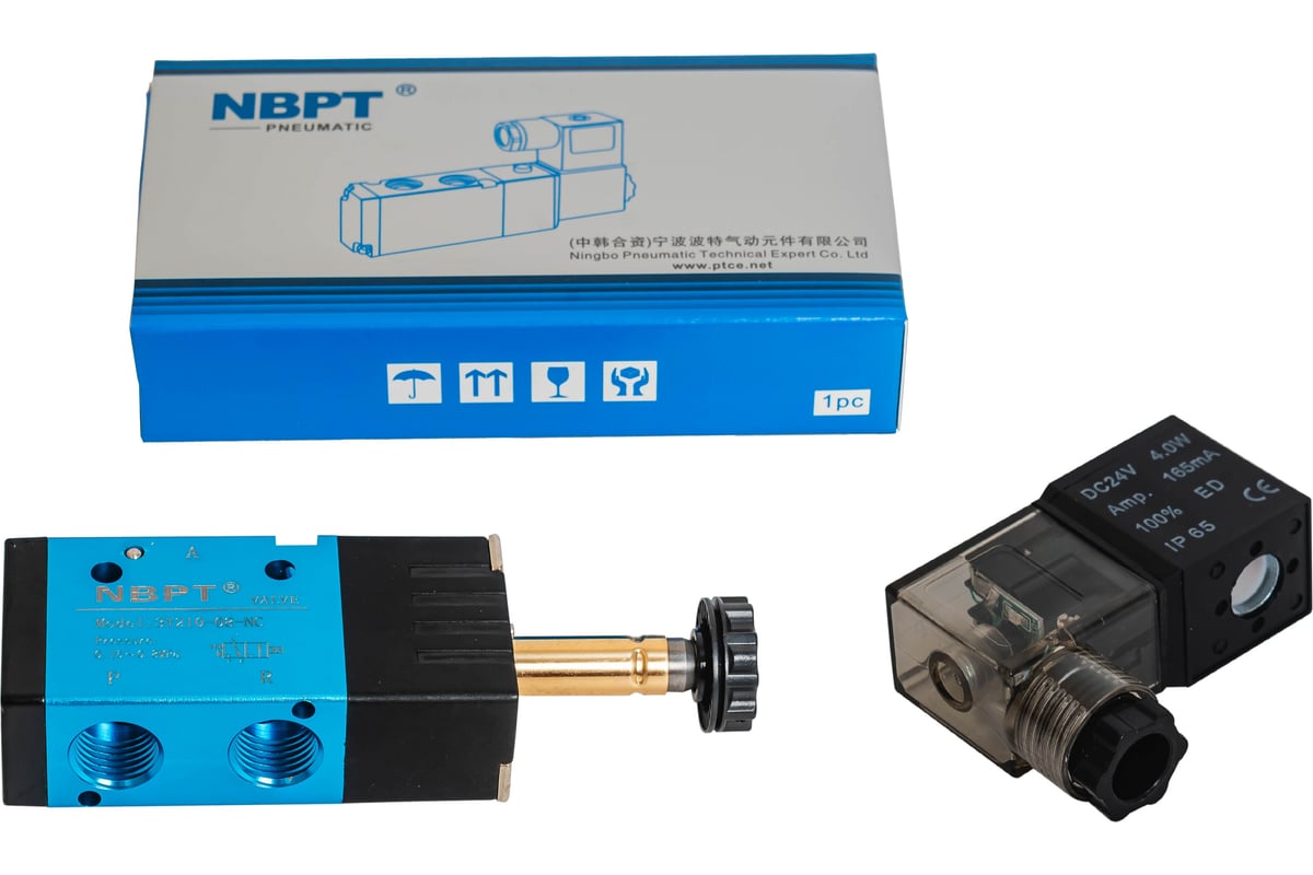 Пневмораспределитель 3/2 3V210-08-NC-DC24V G1/4" NBPT 57643 - выгодная ...
