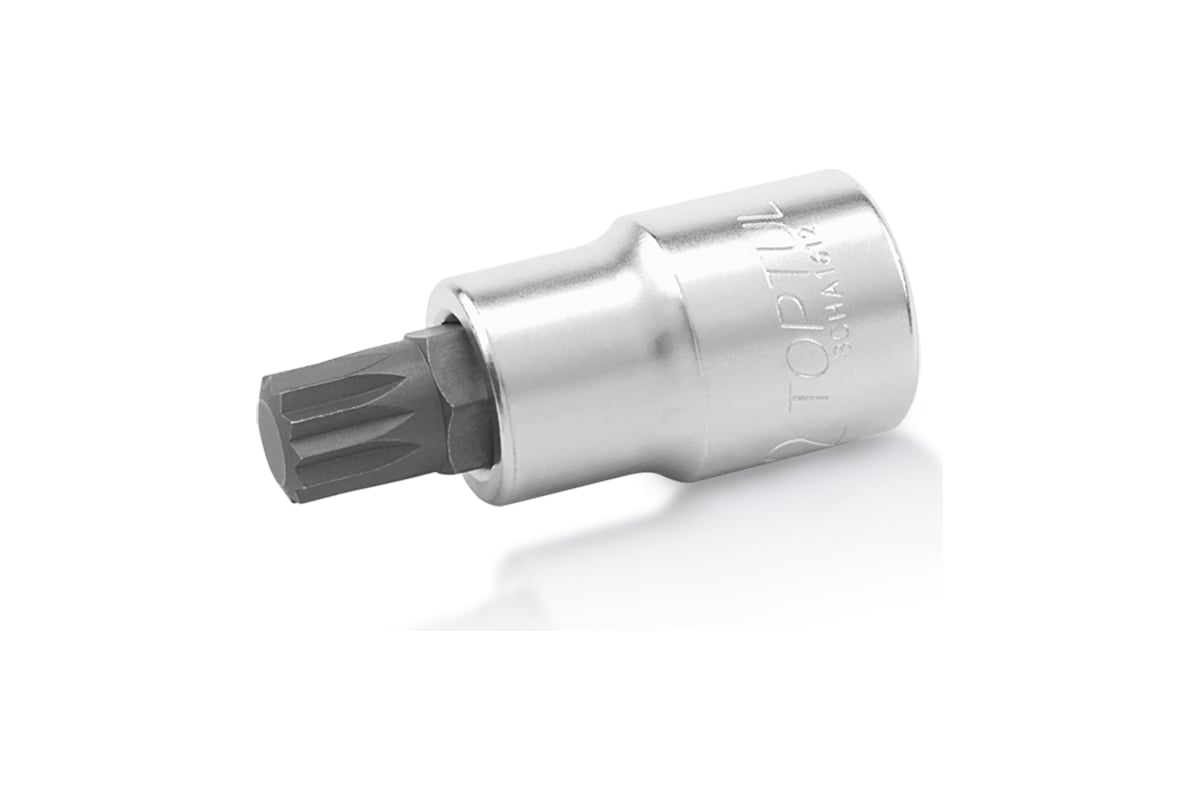 Головка торцевая со вставкой Spline M8, L=55 мм, 1/2"DR TOPTUL BCHA1608 ...