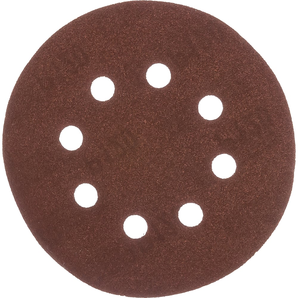 Круг абразивный с перфорацией (5 шт; 125 мм; Р120; Velcro; 8 отв) Biber ...