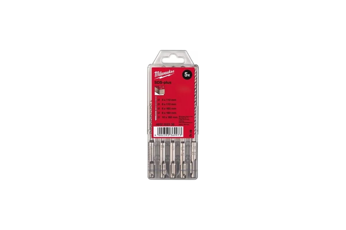 Набор буров SDS+ 5 шт. Milwaukee 4932352338 - выгодная цена, отзывы ...