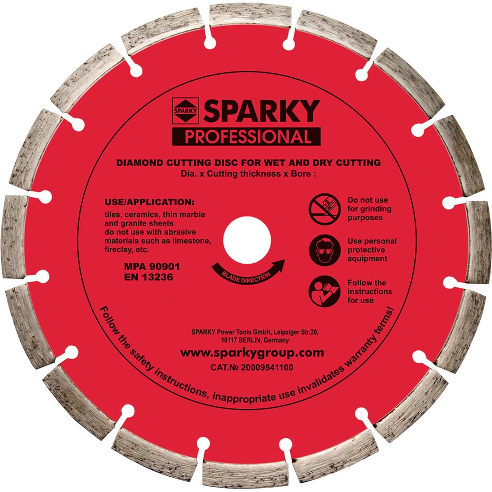 Диск алмазный усиленный (125х2.4х22.23) SPARKY 20009541000 - выгодная цена, отзывы ...