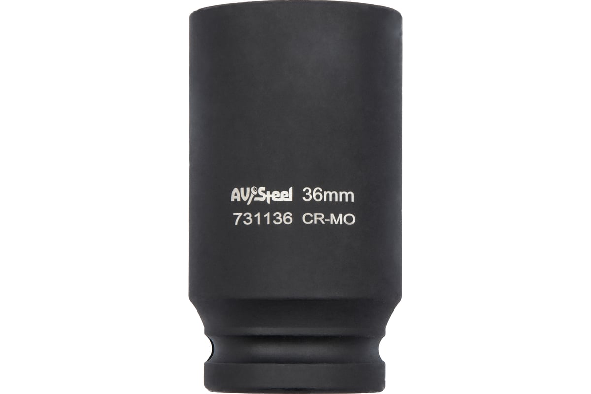 Головка ударная двенадцатигранная удлиненная 36 мм, 3/4"DR AV Steel AV ...