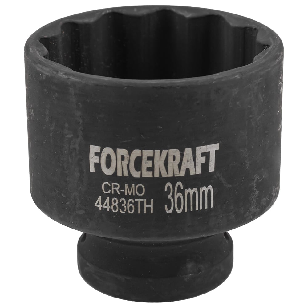 Головка ударная тонкостенная 12-гранная 36 мм, 1/2"DR Forcekraft FK ...