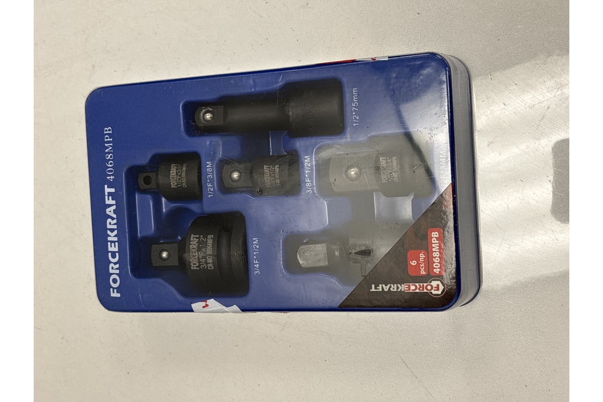 Адаптеры ударные, кардан ударный, удлинитель ударный, набор 6 предметов Forcekraft FK-4068MPB ...