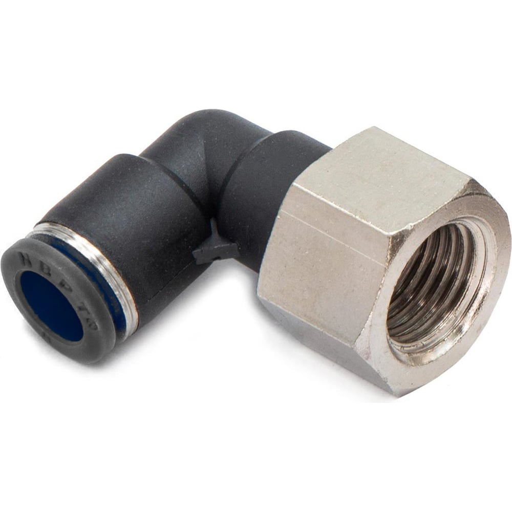 Фитинг цанговый угловой 4 мм, внутр. резьба 1/4", пластик, тип PLF ...