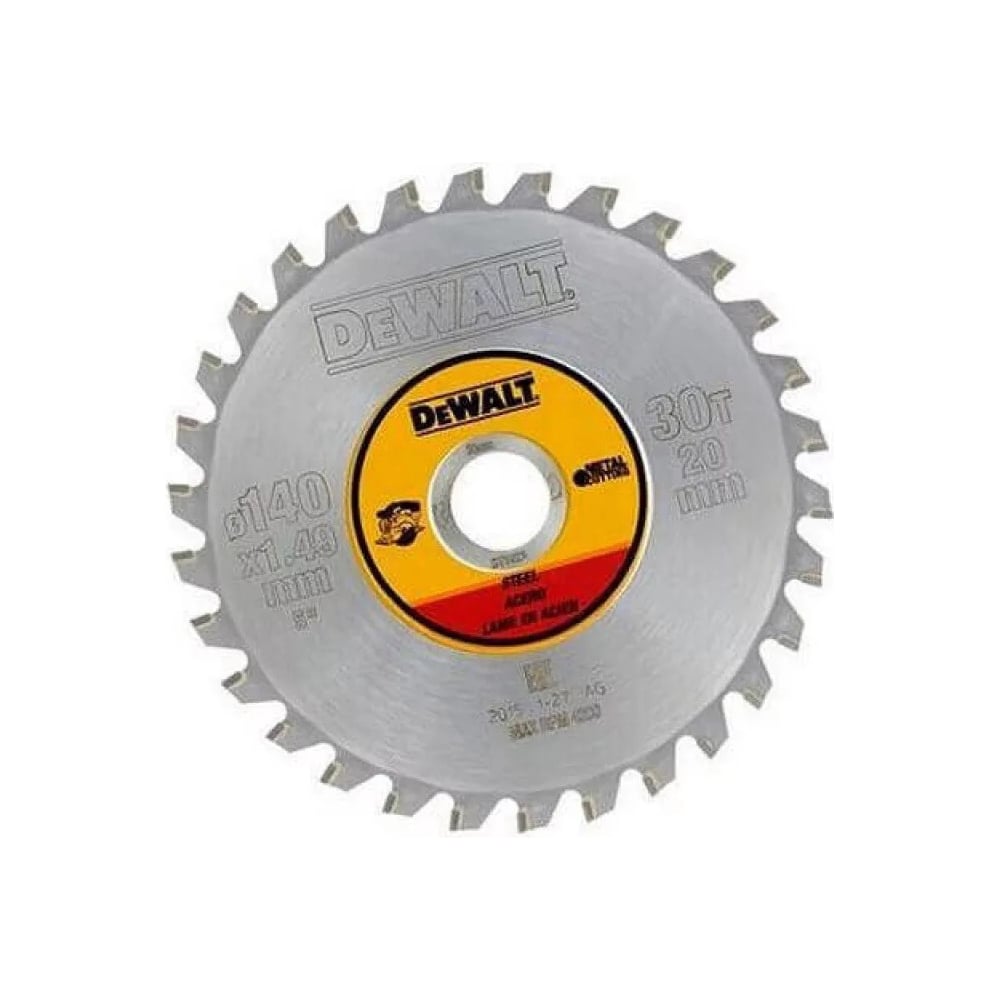 Пильный диск по стали 140/20 мм, 30 зубьев, TCG1,5 DEWALT DT1923 ...