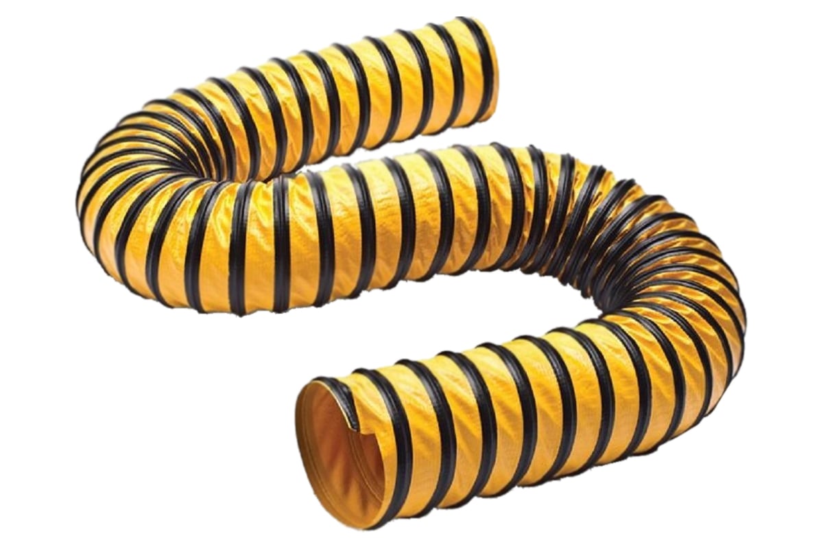 Воздуховод полиэфирный усиленный, желтый PVC-F-300-H-110/5 110 мм, 5 м TEX FH-300-110/5Y ...