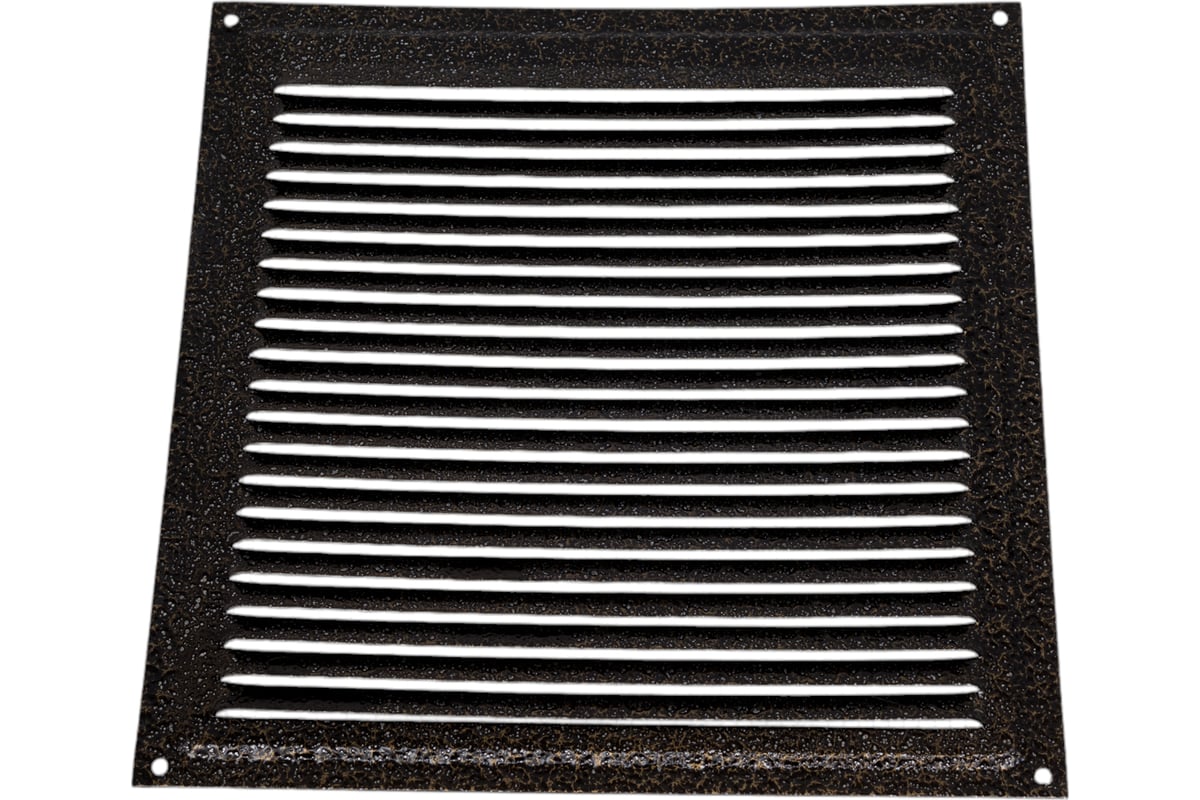 Решётка металлическая с сеткой (бронзовая; 200x200 мм) Эвент ВРС ...