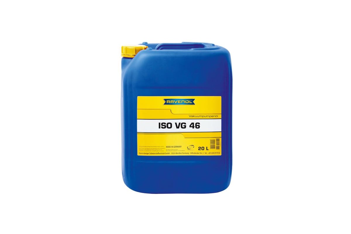 Вакуумное масло Vakuumpumpenoel ISO VG 46 20 л RAVENOL 1330705-020-01 ...