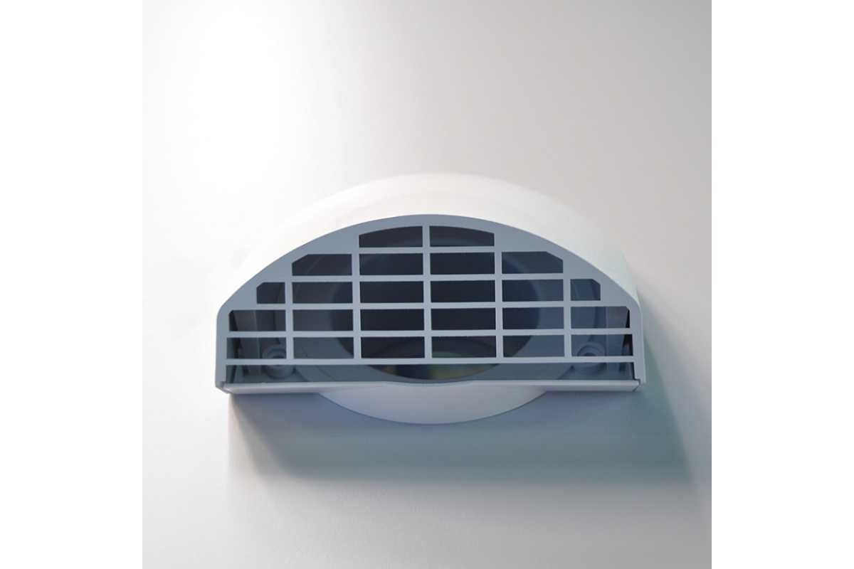 Козырек A-EНT² с сеткой от насекомых от дождя, стеновой, цвет белый ...