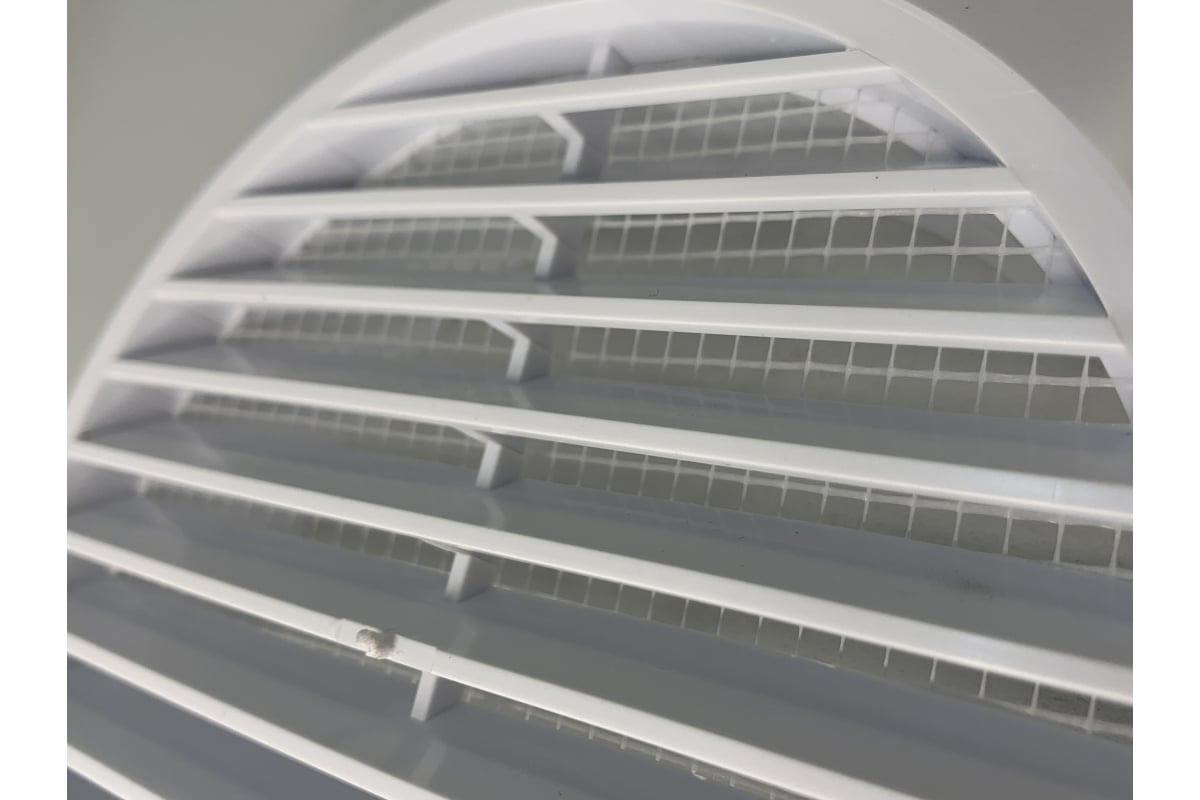 Решетка разъемная круглая с москитной сеткой (165х165х38 мм; d=125 мм ...