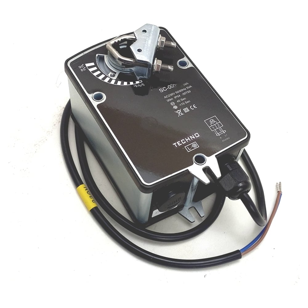 Электропривод воздушной заслонки с пружиной SC-03DN/24V, 3Nm, ON/OFF ...