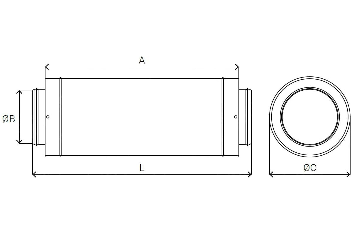 Шумоглушитель круглый 600х125 мм IMPERA IMP.ST6.125 - выгодная цена ...