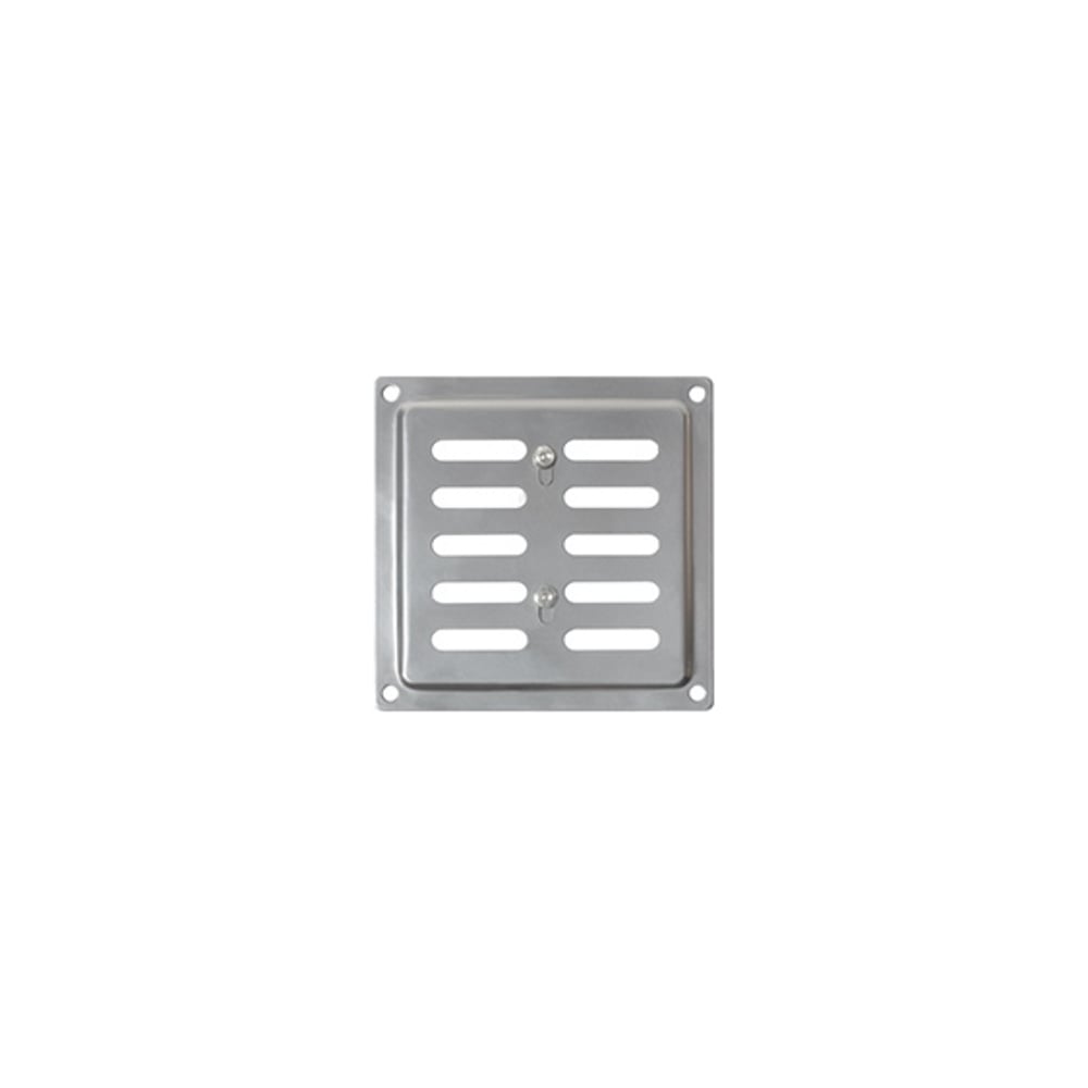 Решетка вентиляционная 100x100 мм, регулируемая, хром Домарт 170954 ...