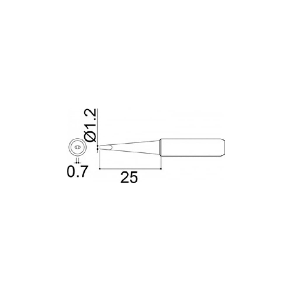 Наконечник для паяльников серии 900 701 702B HAKKO 900M-T-1.2LD 300015 ...