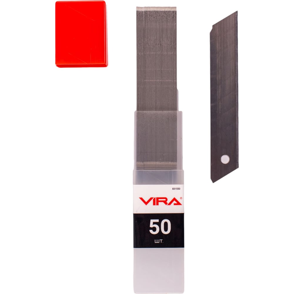 Лезвия для ножей сегментированное 18 мм, 50 шт VIRA 831550 - выгодная ...