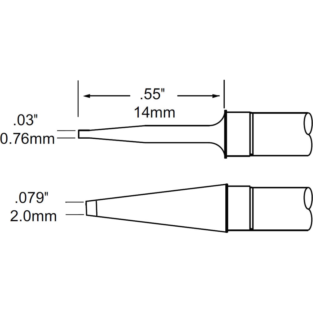 Комплект картриджей-наконечников (2.0х14 мм) для MFR-PTZ METCAL TFP ...