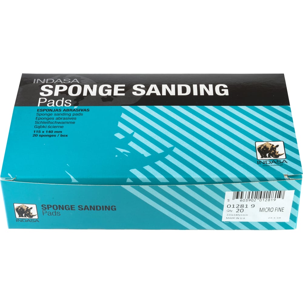 Губка абразивная RHYNO SPONGE (20 шт; 115х140х5 мм; MicroFine) INDASA ...