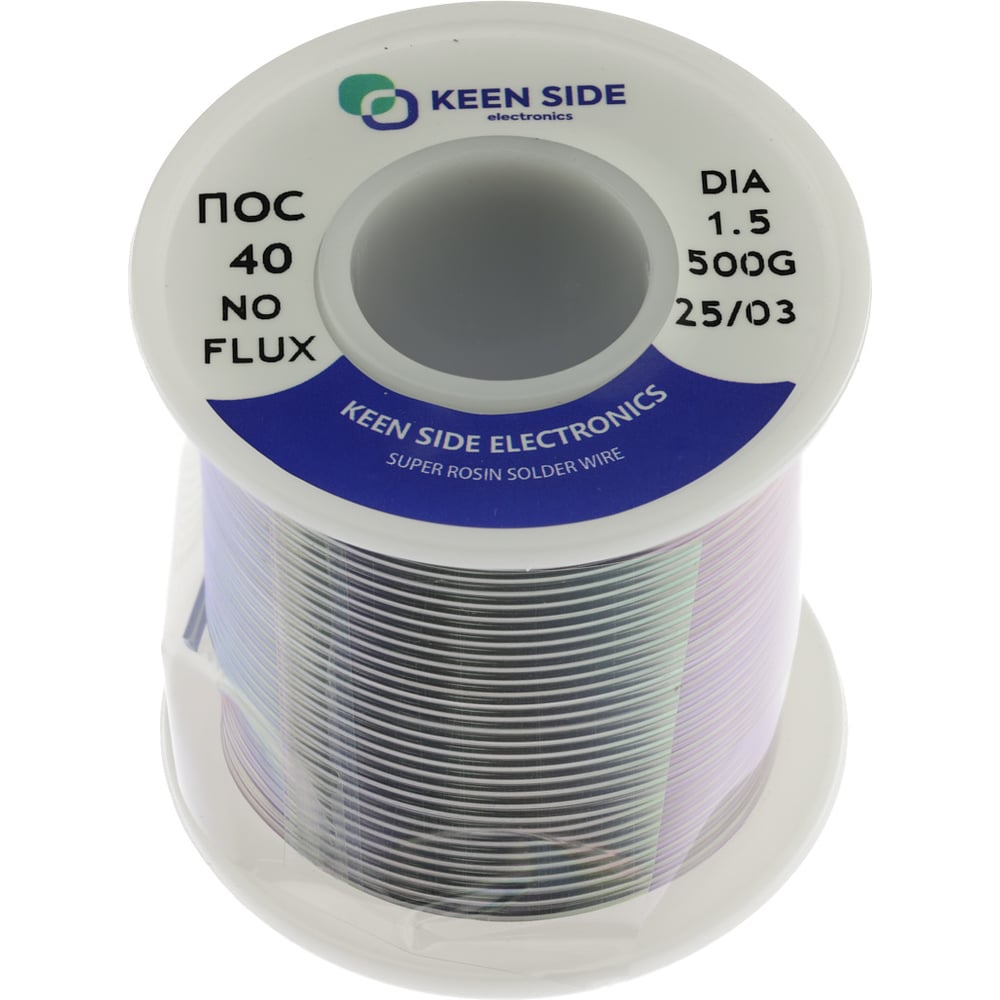 Припой KEEN SIDE Sn40/Pb60-d1.5-500g ПОС 40 192729 - выгодная цена ...