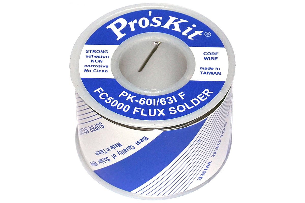 Припой PK-60I08F 0.8 мм, 0.25 кг, Sn60/Pb40 (FC5000 флюс безотм. RMA ...